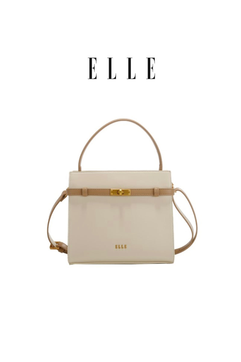 ELLE: ELIZABETH CARRY BAG (Beige) – DoubleWoot